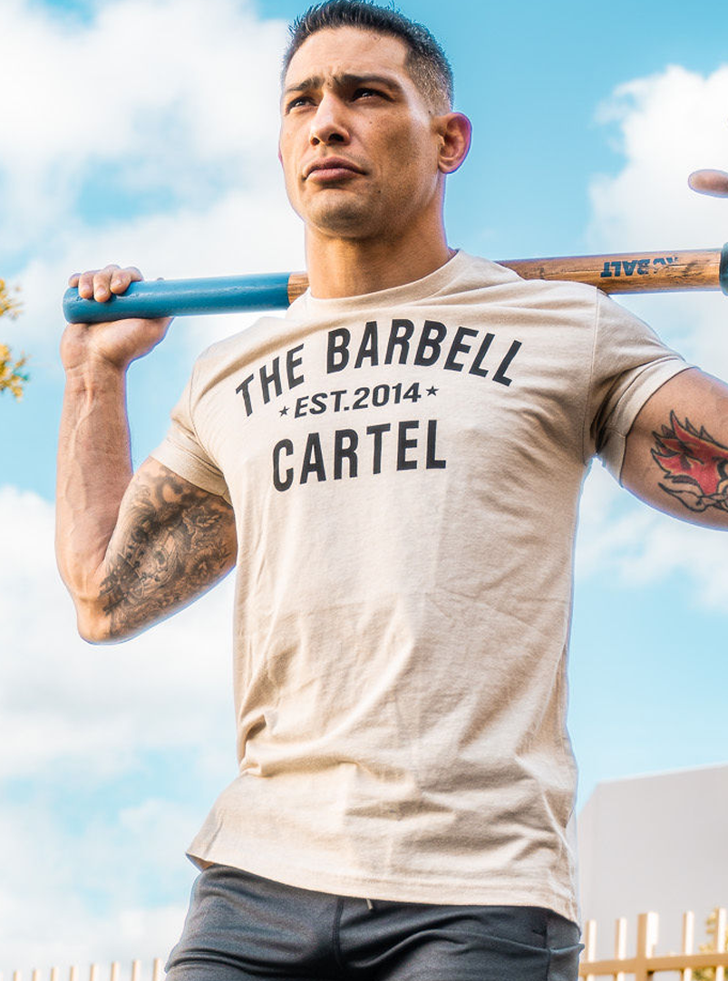 Classic Logo T-Shirt - Cream – The Barbell Cartel